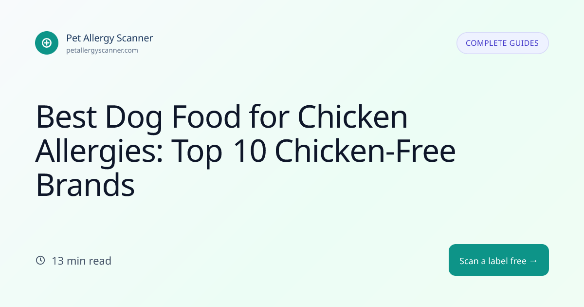 Best Dog Food for Chicken Allergies: Top 10 Chicken-Free Brands | Pet ...